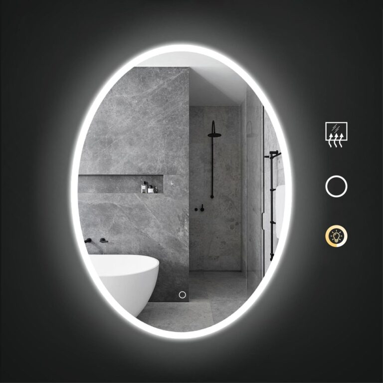 KEIRA 500×700 mm ovaalne LED-peegel esivalgustusega - EE Baltic Mirror